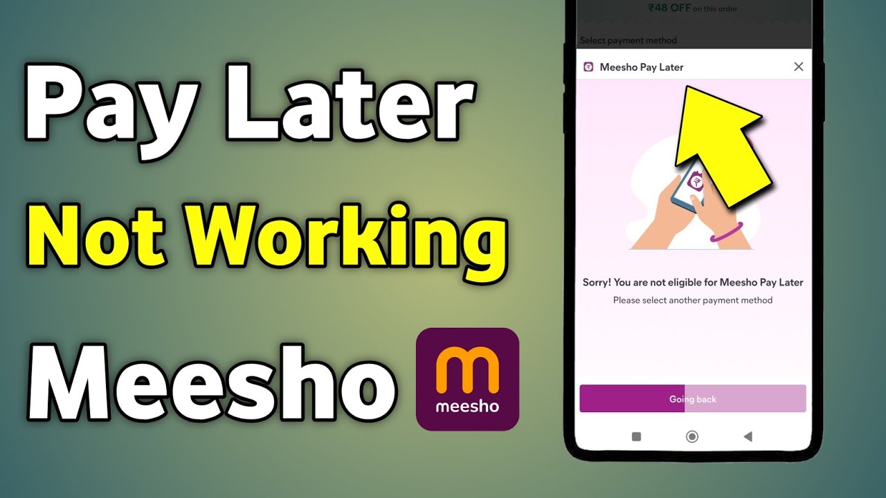 Meesho Pay Later Not Working | Meesho Pay Later Option Not Showing ...