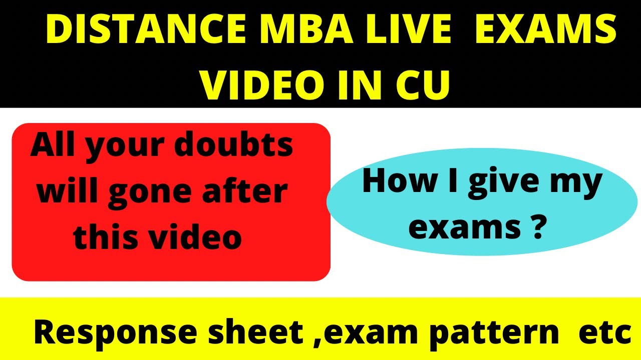 Chandigarh university distance MBA live exams | How distance MBA exams ...
