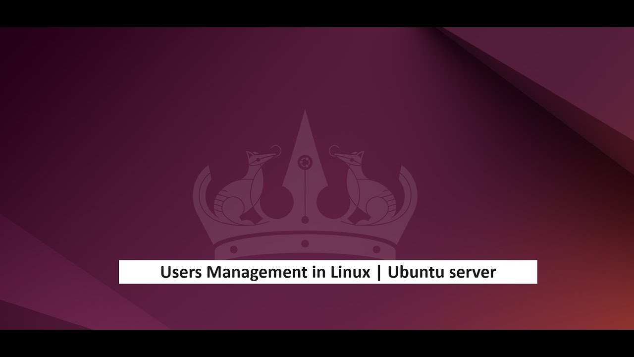 User Management in Ubuntu Server - Part 1 - YouTube