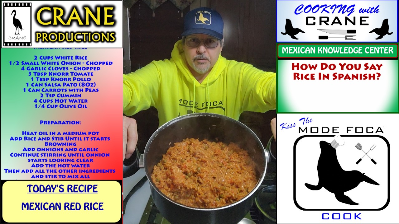 Cooking with Crane Mexican Red Rice - YouTube