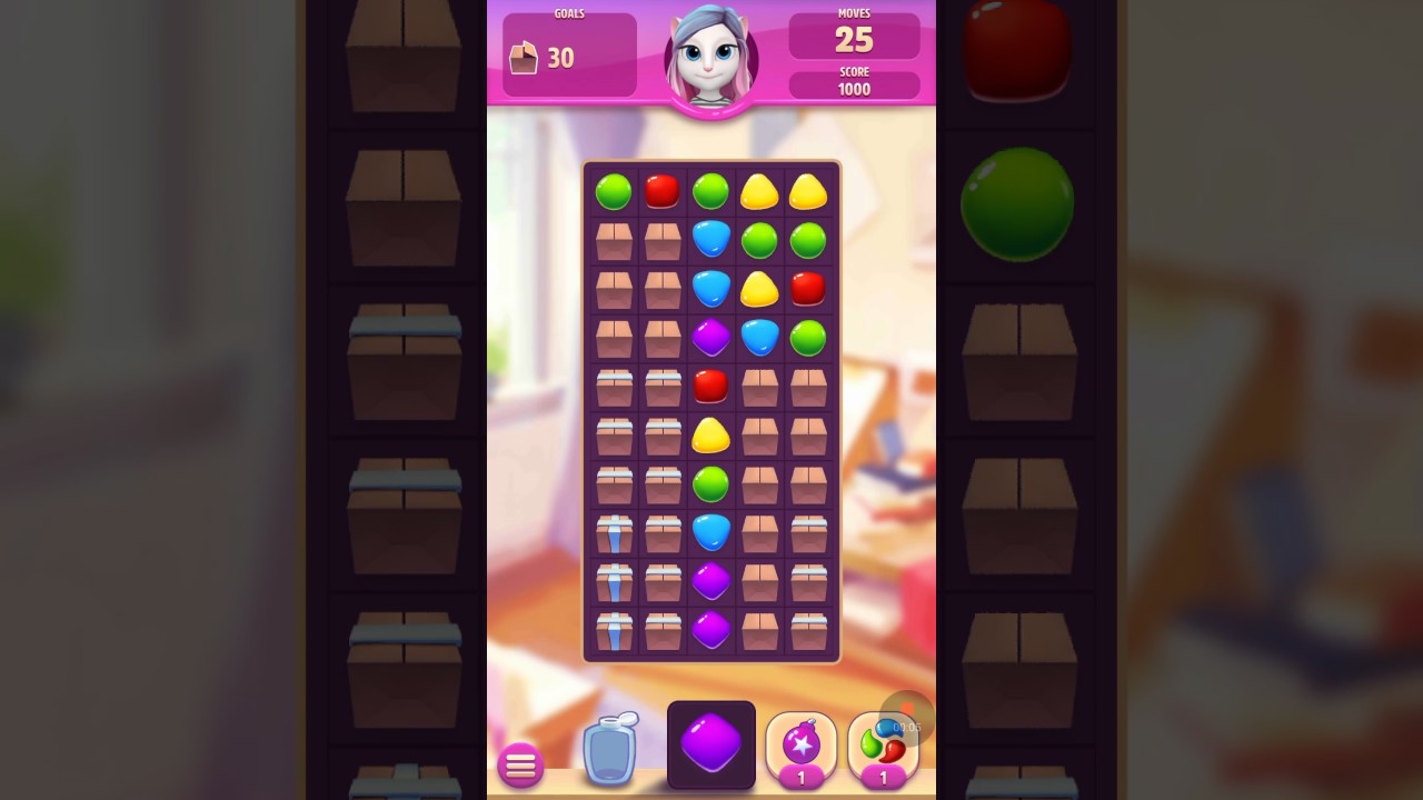 Talking Angela Color Splash Level 47 - YouTube