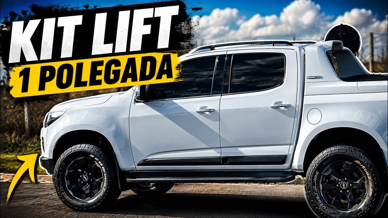 S10 com Kit Lift de 1” + Espaçadores – Veja o Resultado - YouTube