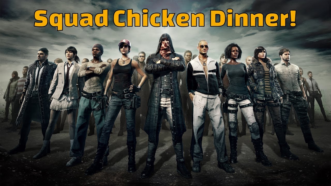 SQUAD CHICKEN DINNER \ PLAYERUNKNOWN'S BATTLEGROUNDS SQUAD GAMEPLAY ...