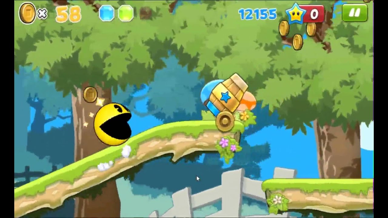 Mega Run meets パックマン - ステージ 1-2 - YouTube