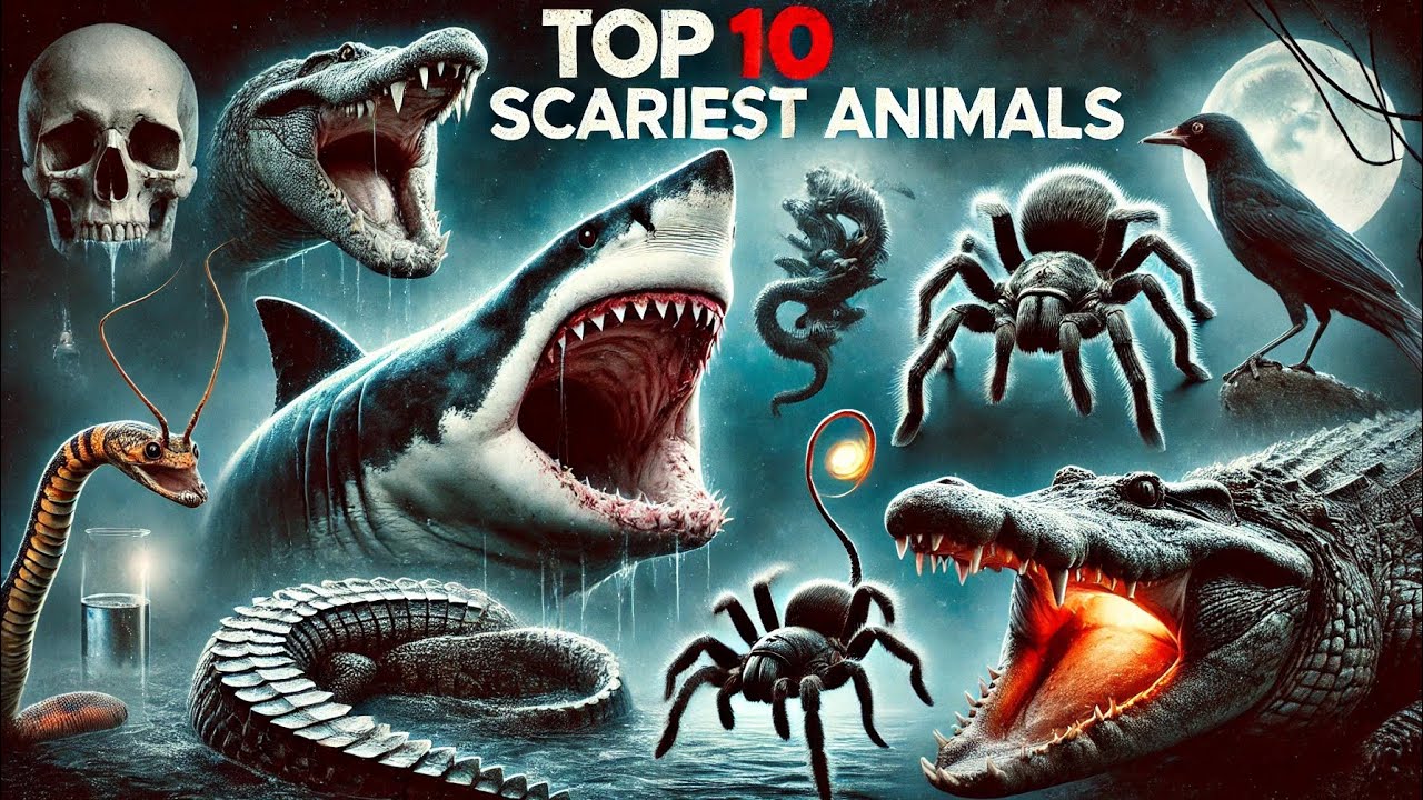 Top 10 SCARIEST ANIMALS!!! - YouTube