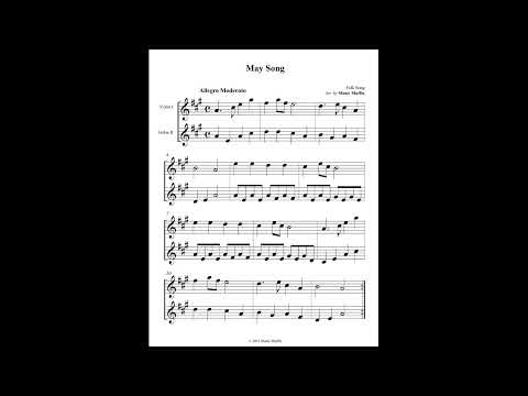 [Suzuki 1-May Song] Violin Duet 🎻🎻스즈키 바이올린 1권 | 봄바람 | 듀엣 악보 - YouTube