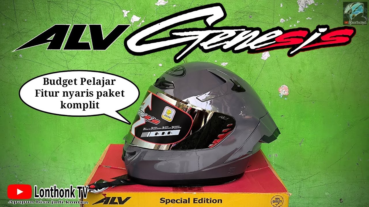 THR? ya beli helm lah🗿| Review Helm ALV Genesis | Helm Fullface Viral ...