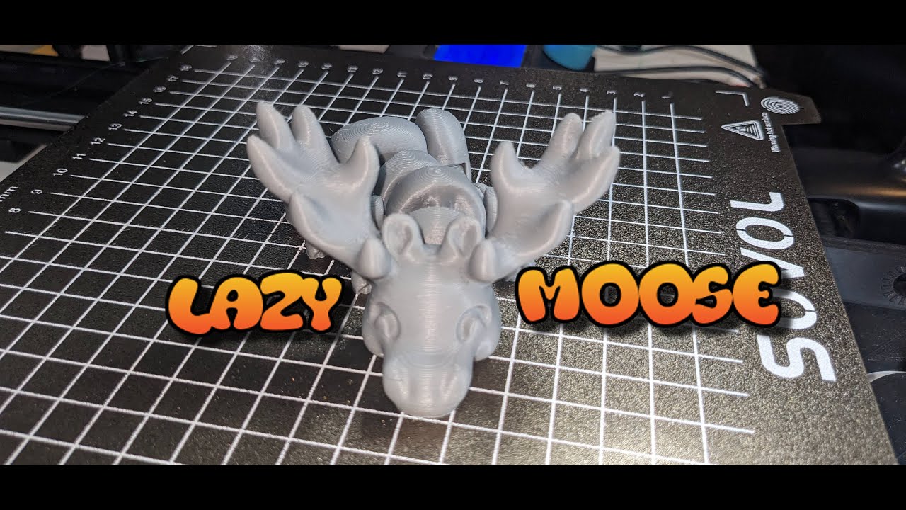Lazy Moose (Meese?) - 3D Print Timelapse - YouTube