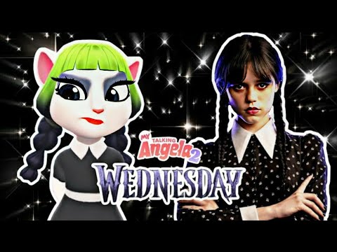 My Talking Angela new 2 - New stage / Angela VS Wednesday Addams. Who ...