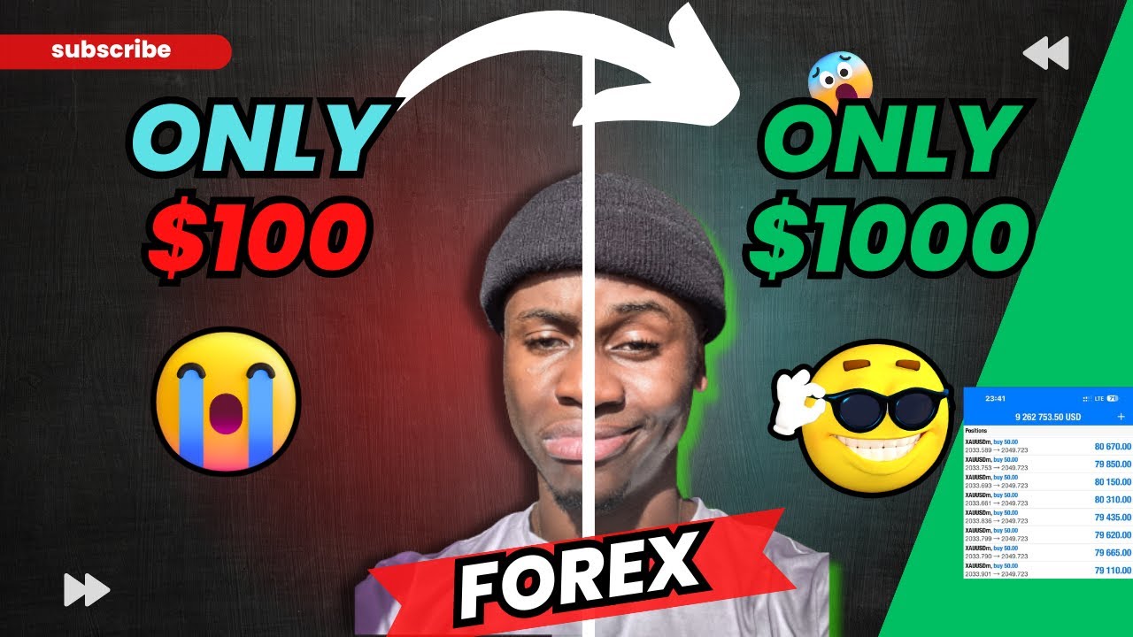 I Turned $100 Into $1000 In ONLY 12 Hours Trading Forex - YouTube