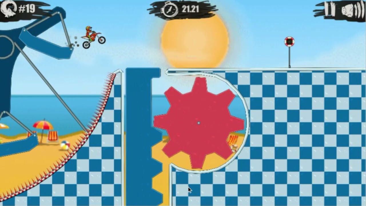 Moto X3M Pool Party Level 19 - YouTube