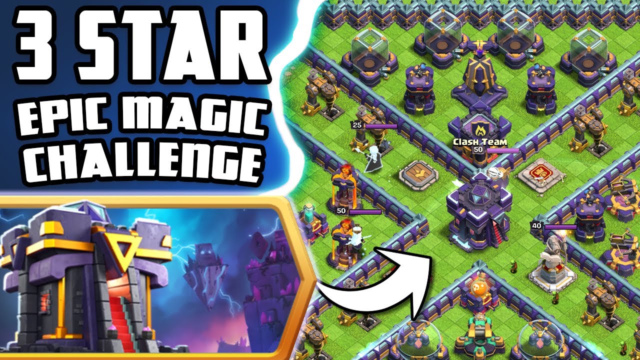 Easily 3 STAR the EPIC Magic Challenge (Clash of Clans) - YouTube