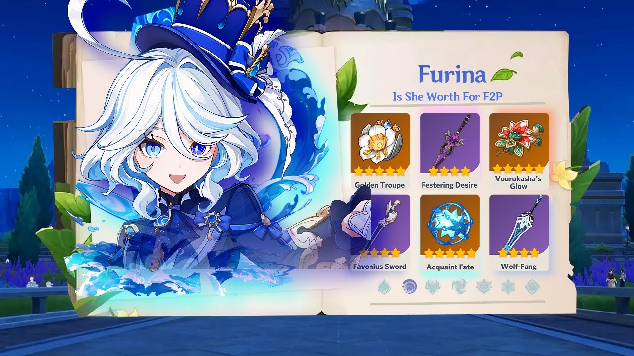 Is Furina WORTH For F2P BEST F2P Furina Builds Genshin News YouTube