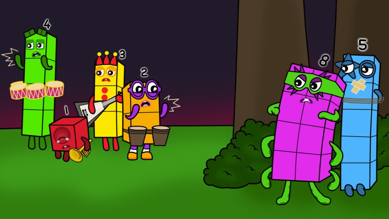 Oh No, the vocalist was kidnapped, NB 5 - Numberblocks fanmade coloring ...