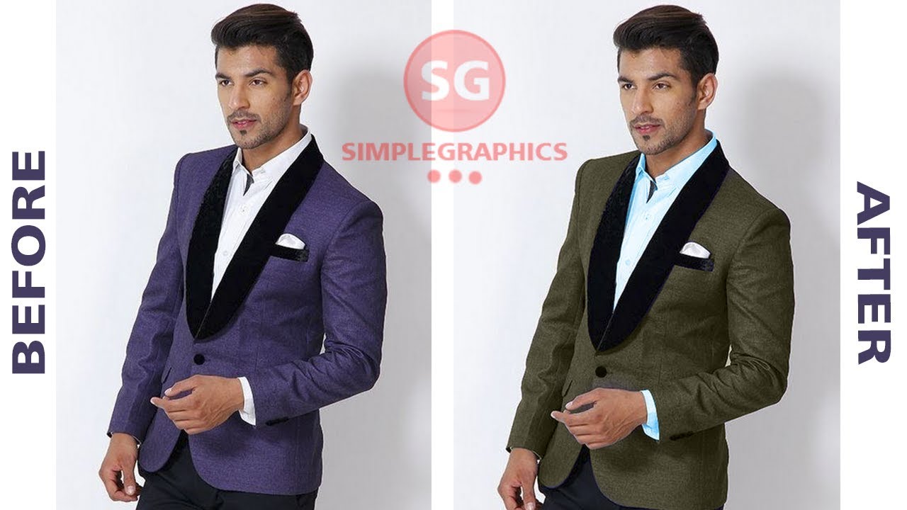 How To Change Cloth/Dress Color In Adobe Photoshop - YouTube