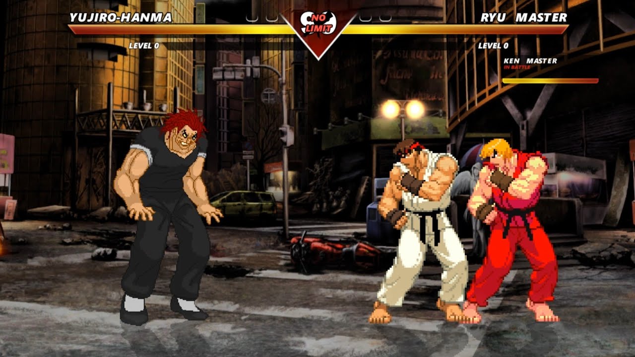 YUJIRO HANMA vs RYU / KEN MASTER - The most epic fight ever made ...