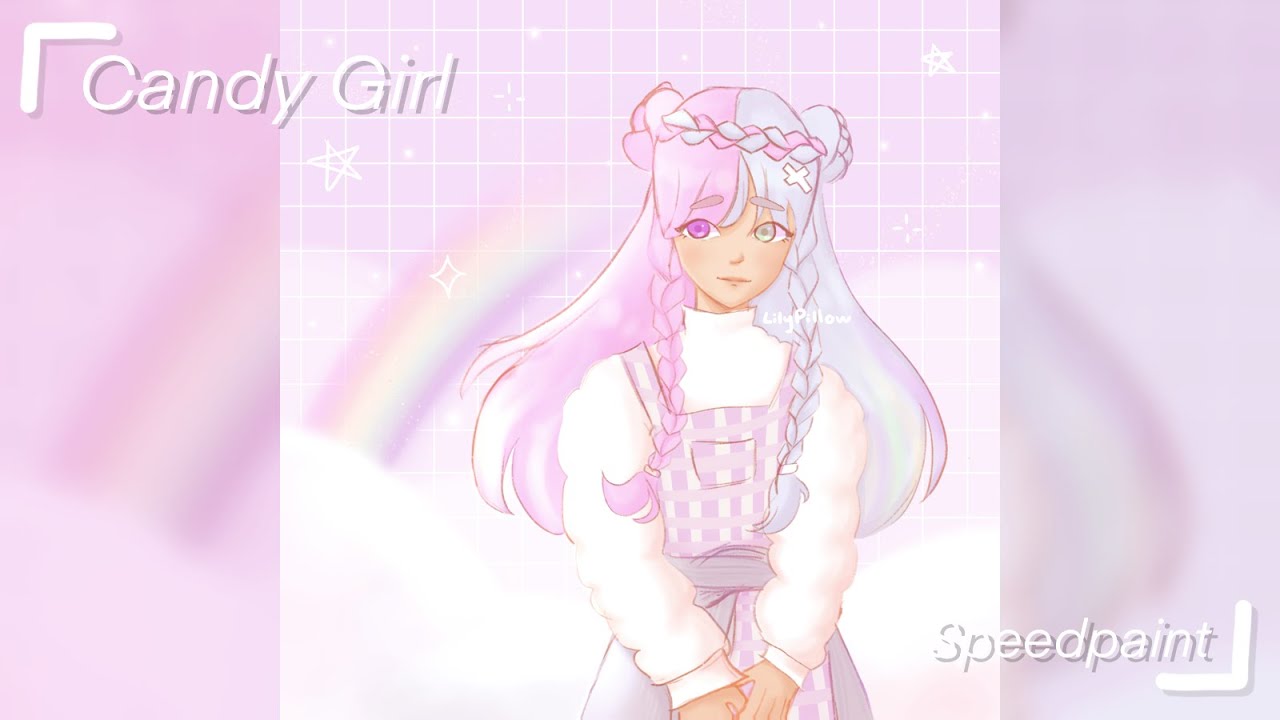 Speedpaint #7 - Candy Girl 🍬🫧 - YouTube