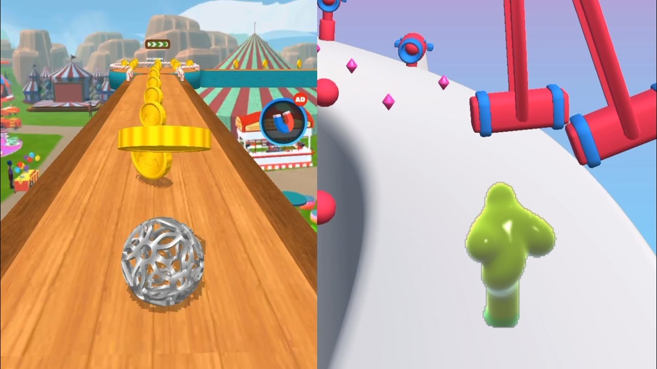 Sky Ball Jump 🆚 Blob Runner 3D games video | Vaal Gamerz - YouTube
