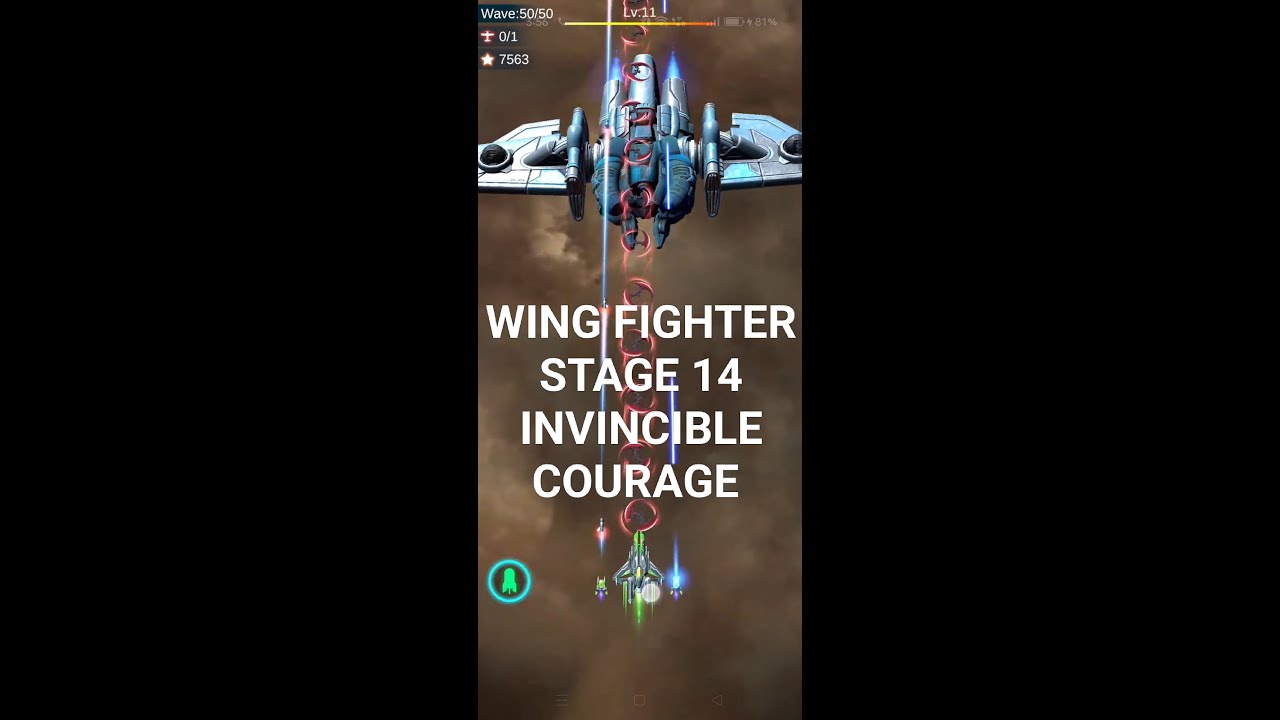 Wing Fighter Invincible Courage Stage 14 complete - YouTube