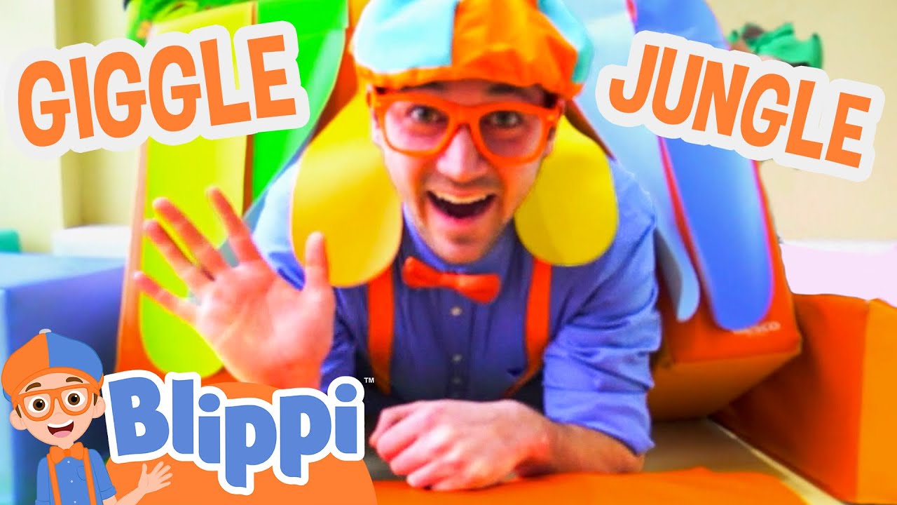 Blippi Spends a Fun Day at the Giggle Jungle Indoor Playground ...