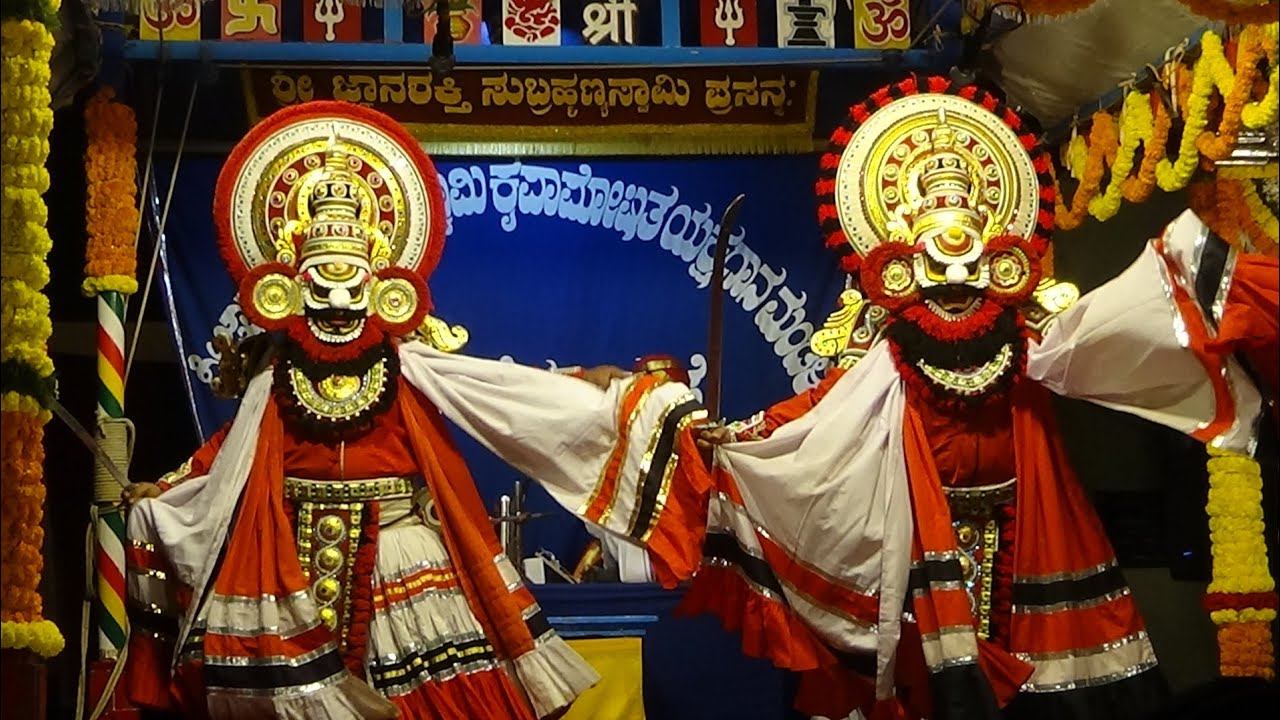 yakshagana - Shri Devi mahatme - 15 - shumbha nishumbha - pavanje mela ...