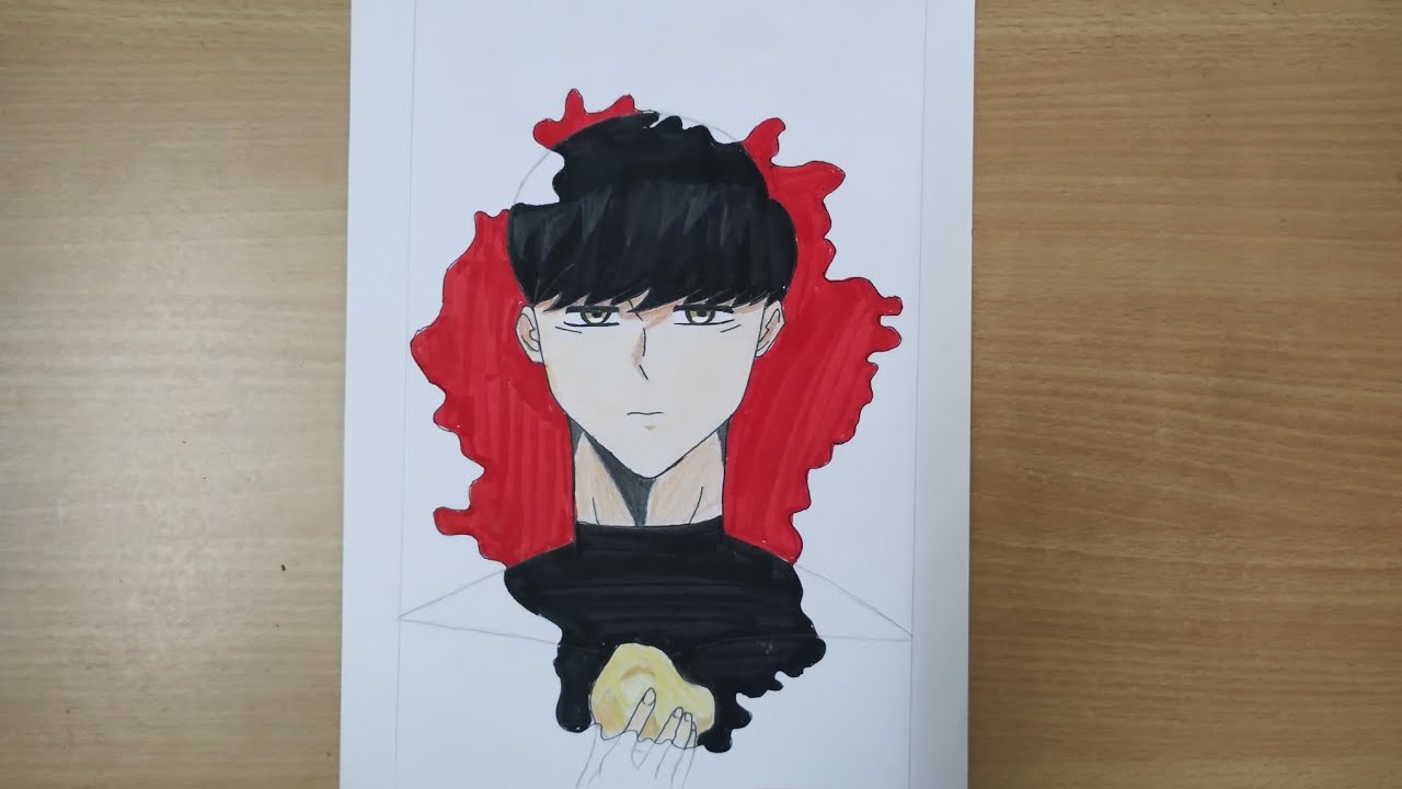 Drawing Mash Burnedead from MASHLE Magic and muscles| time lapse|colour ...