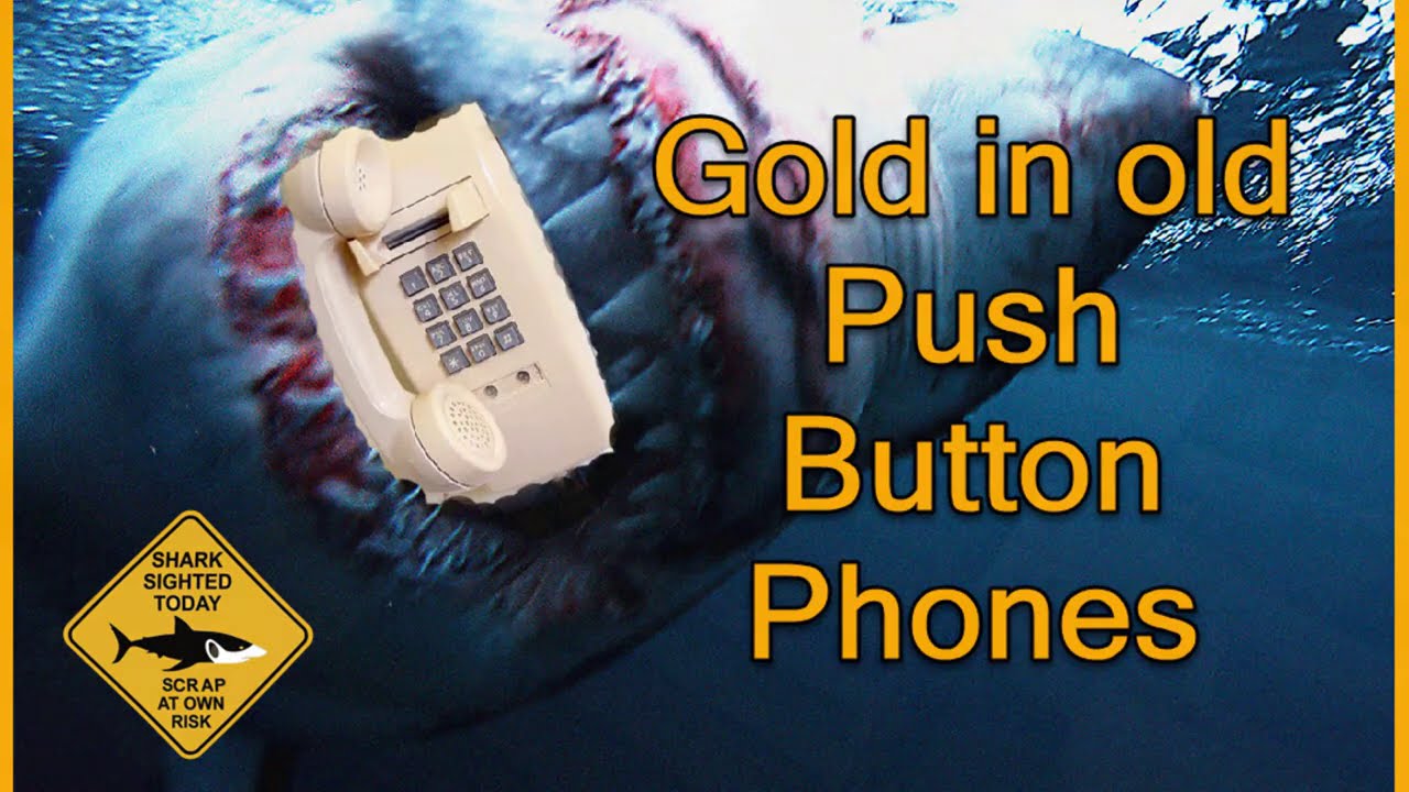 GOLD in old push button phones - YouTube