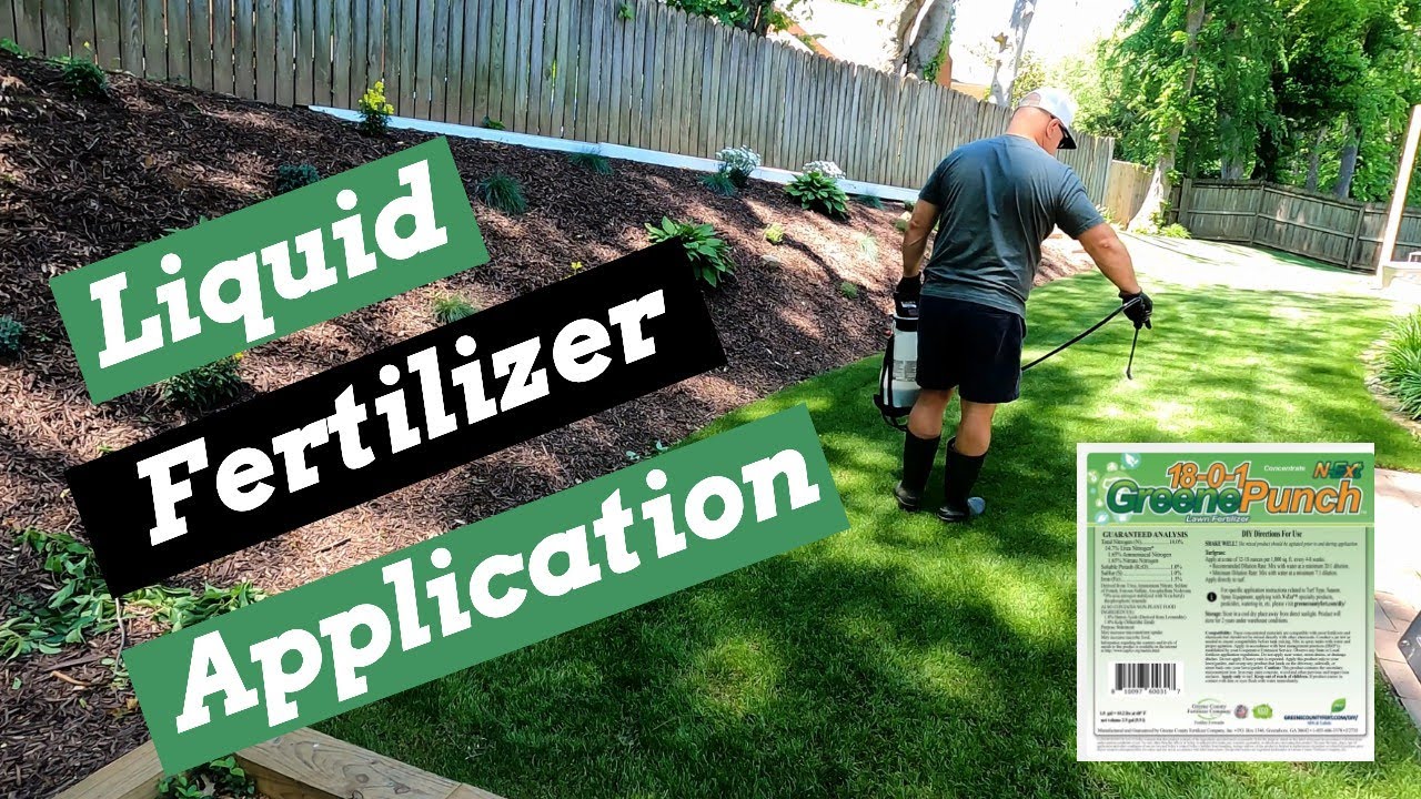 Liquid Lawn Fertilizer \\ First Fert As We Heat Up For Summer - YouTube