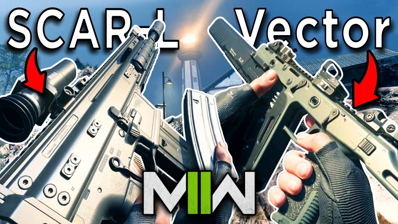 "SOAP" Custom SCAR-L & KRISS Vector from "Dark Waters" MWII Trailer ...
