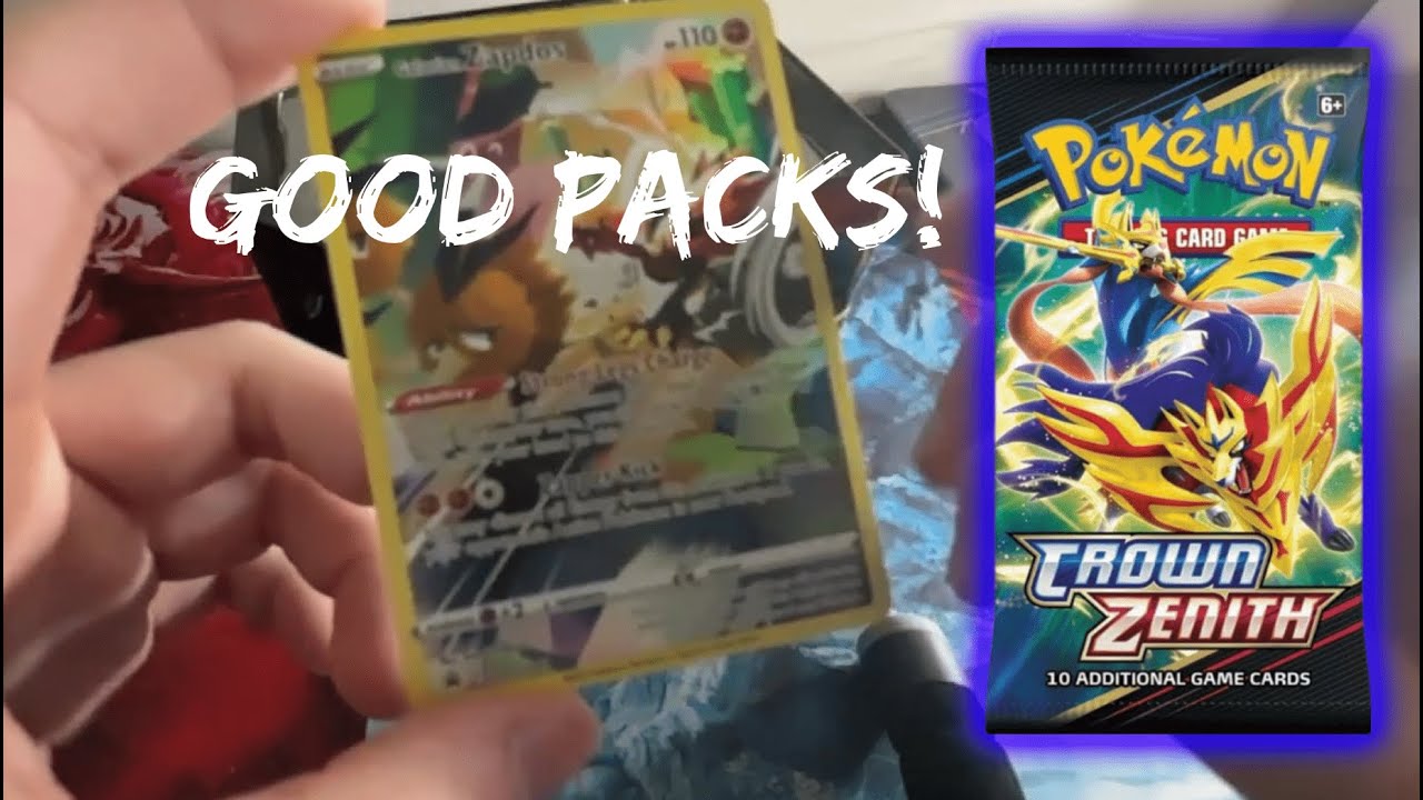 MY FIRST CROWN ZENITH PACKS ARE PRETTY GOOD! UNBOXING GALARIAN ZAPDOS ...