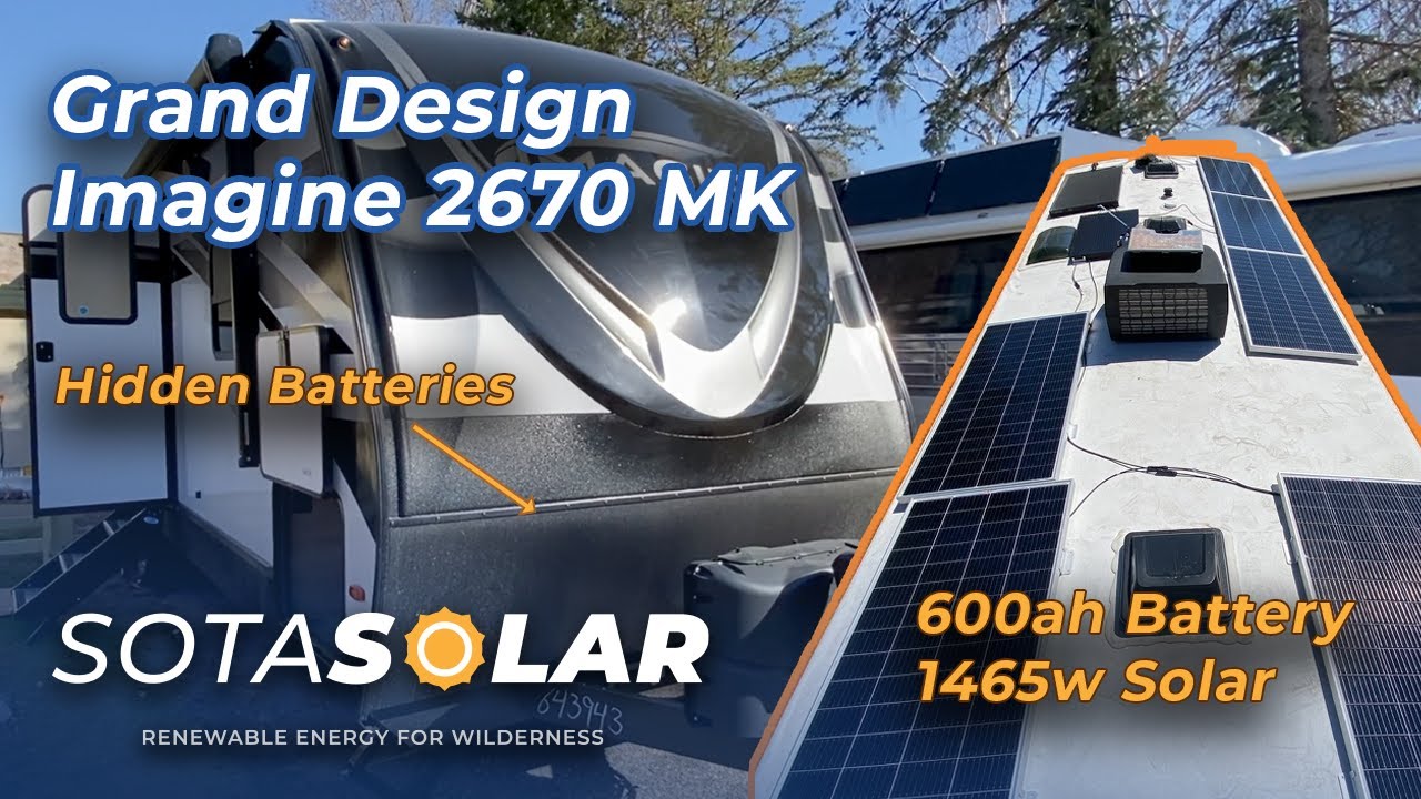 Grand Design Imagine 2670MK Victron RV Solar System 1465 Watts 600 AH ...