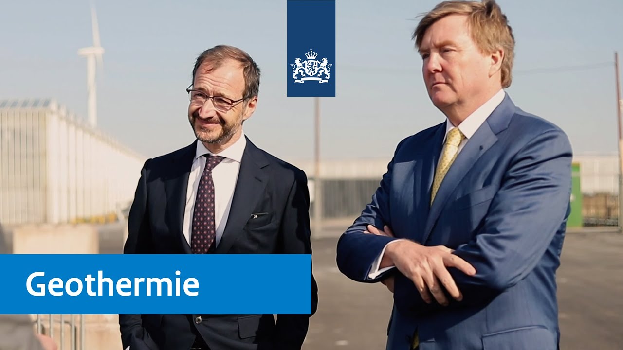 Geothermie | Minister Wiebes en koning Willem-Alexander in Andijk - YouTube