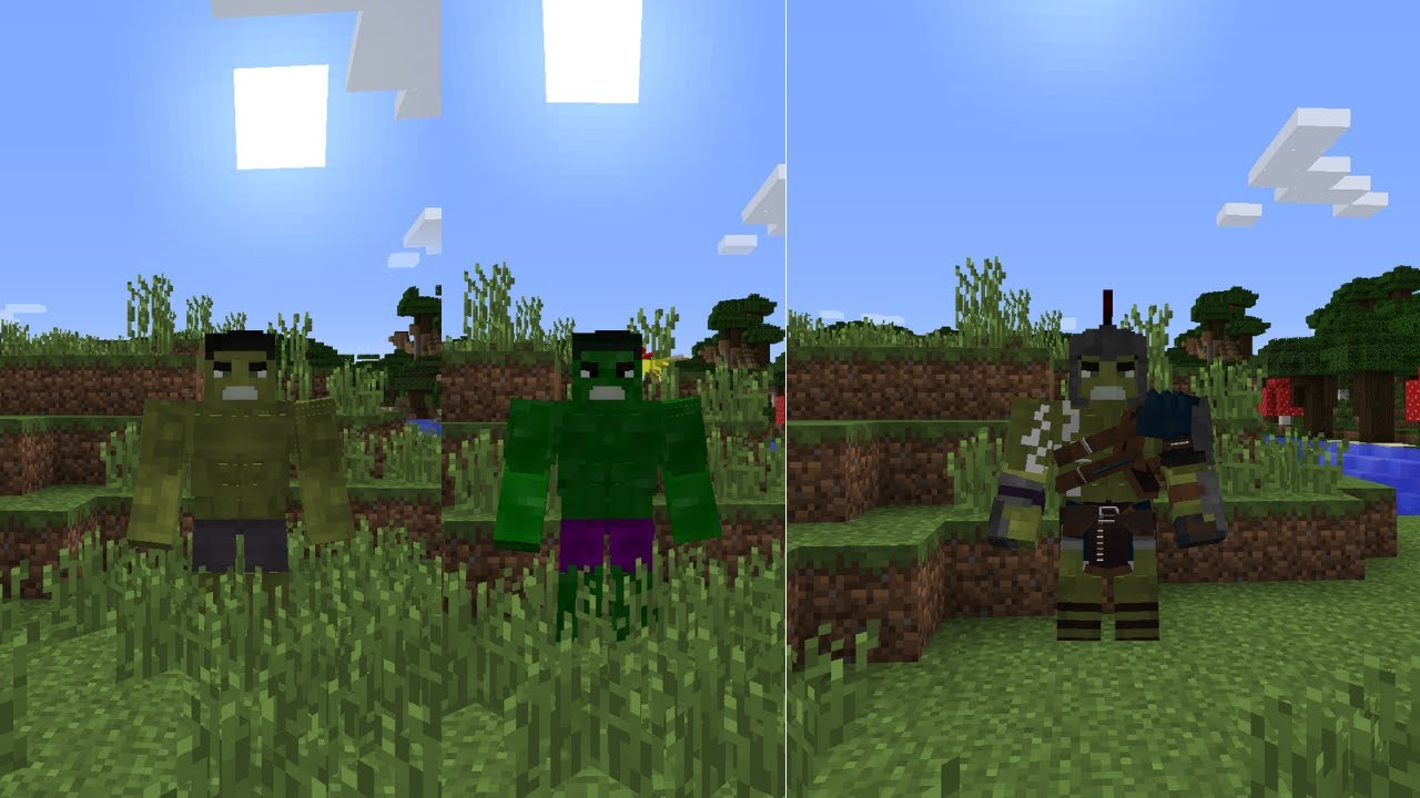 how to morph into THE HULK in minecraft - YouTube