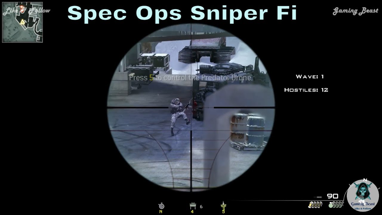 Sniper Fi Spec Ops Mission Call Of Duty Modern Warfare 2 Gameplay Fhd