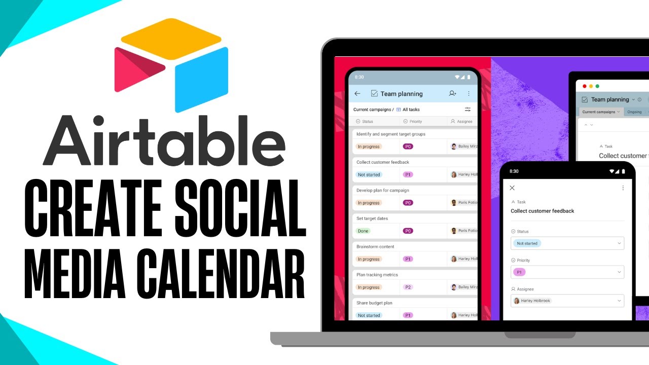 Create a Social Media Calendar in Airtable (Airtable Quick Tutorial ...