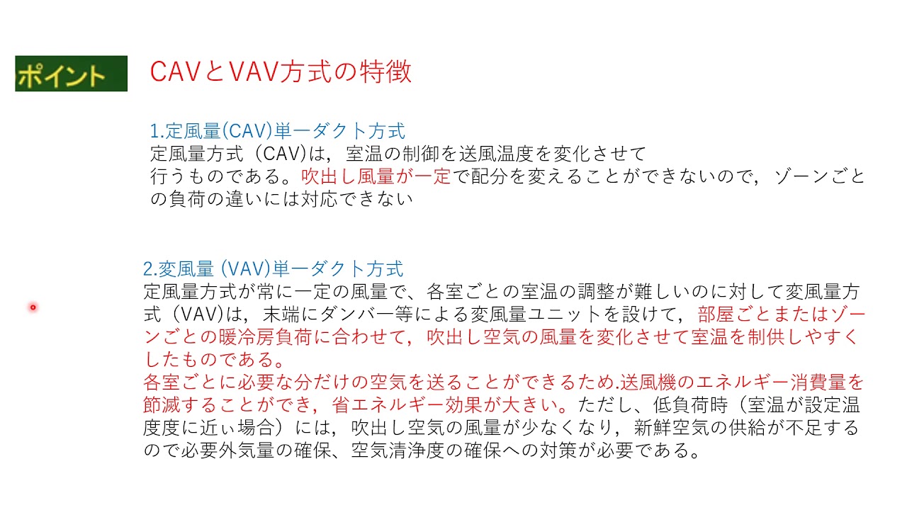 二級建築士試験対策（計画-CAVとVAV） - YouTube