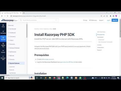 Razorpay PHP SDK integration in PHP | Download Razorpay payment gateway PHP KIT - YouTube