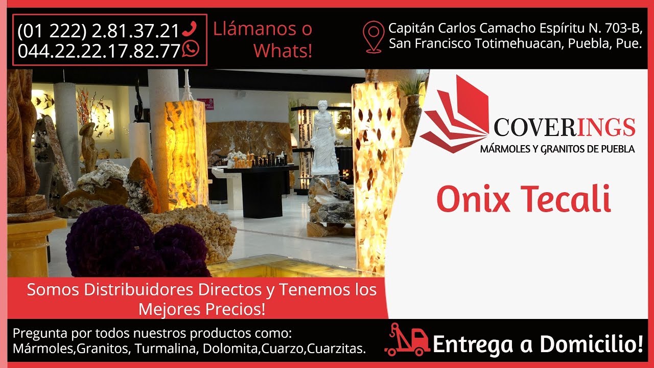 El mejor onix en tecali puebla - COVERINGS - YouTube