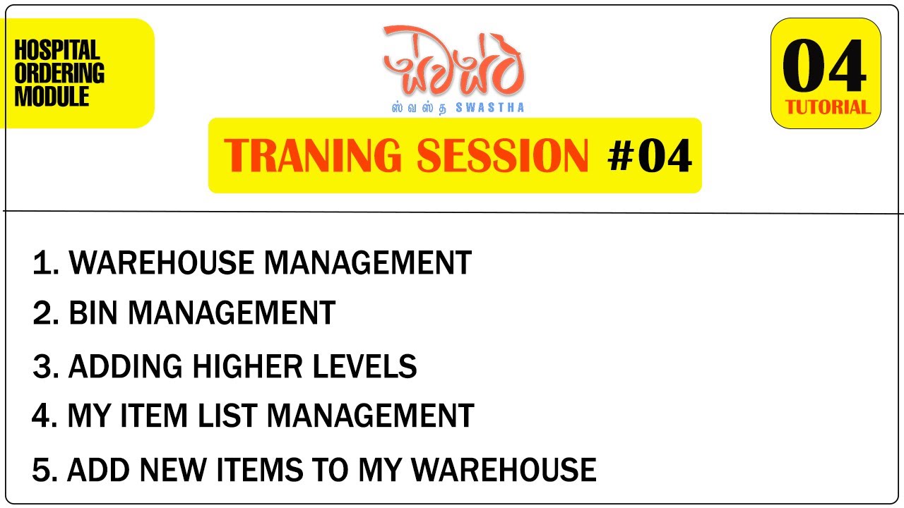 04 | Hospital Item Ordering Module | Part 01 - SWASTHA - YouTube
