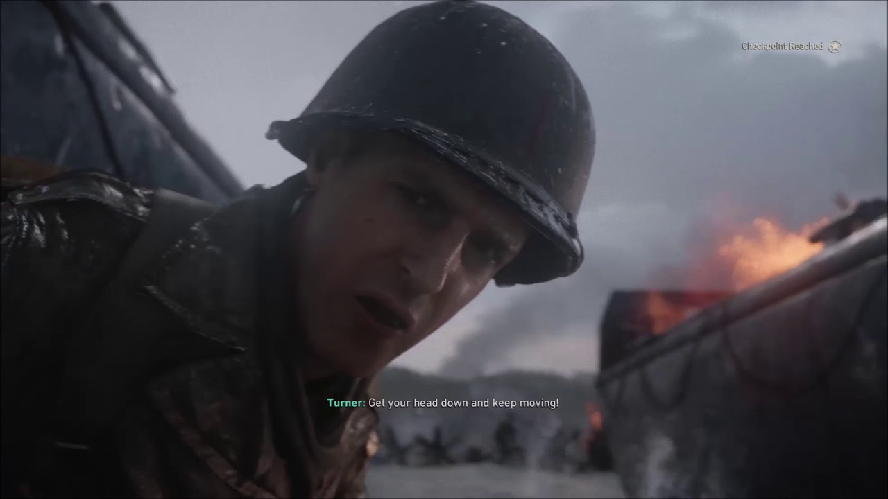 Call of Duty WW2, D Day Xbox One X 1080p - YouTube