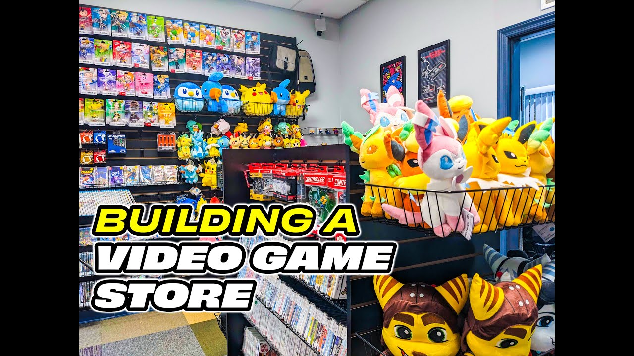 Building Our Video Game Store ALL DAY - SHOP ONLINE NOW: Link in ...