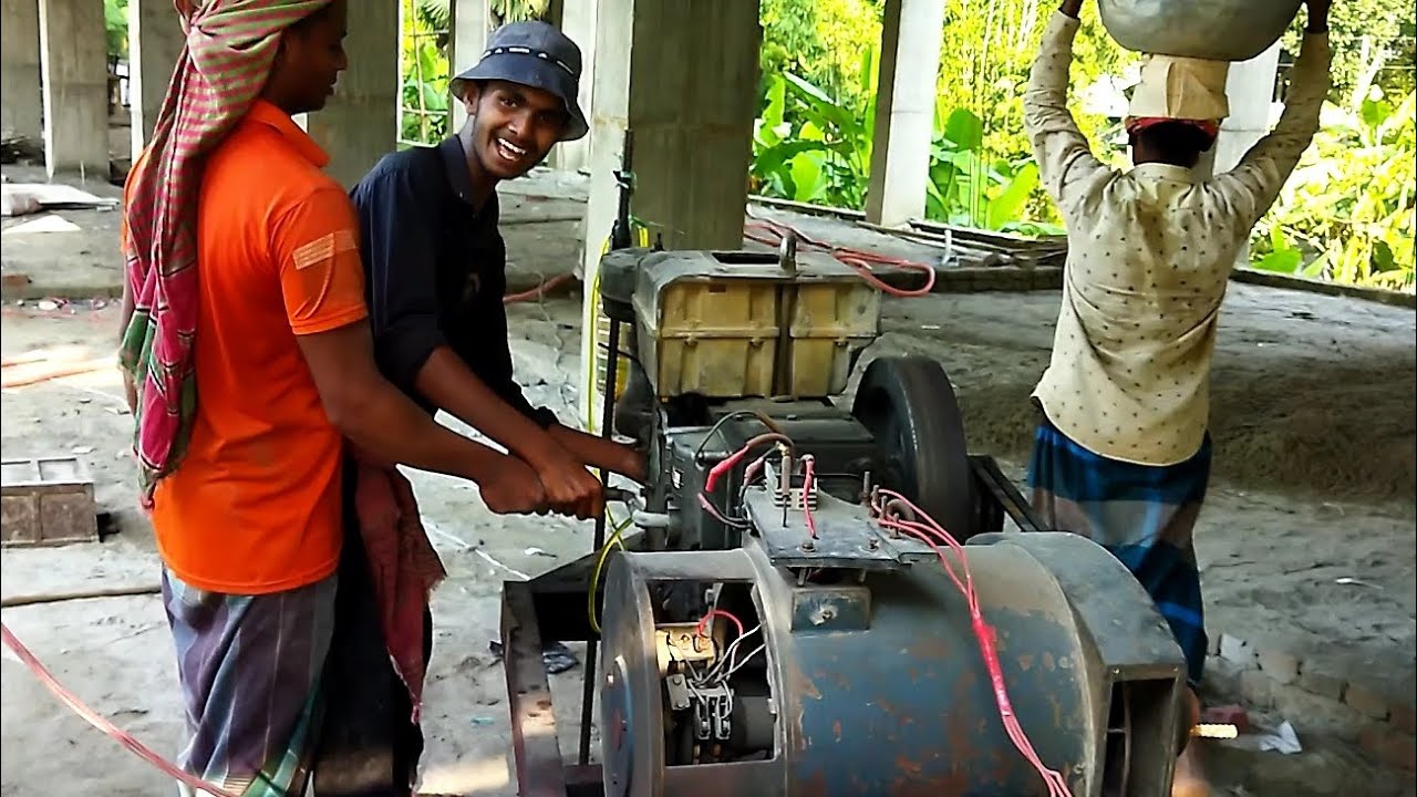 Village boys machine start traing or aging but not successful | Two ...