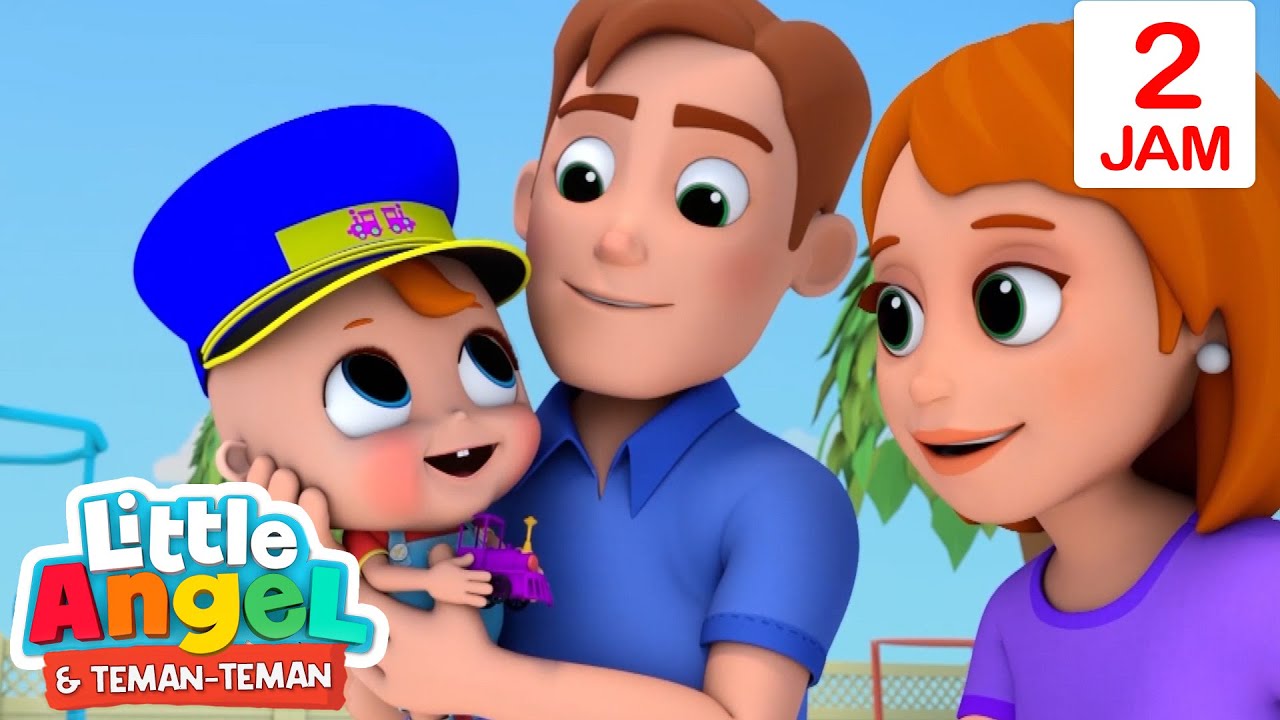 Naik Kereta Api Tut Tut Tut!🚂 | Little Angel | Lagu Anak Favorit ...