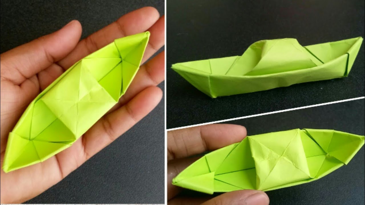 How To Make|DIY Origami Paper Boat|Kids Craft Ideas|Tutorial #6 - YouTube