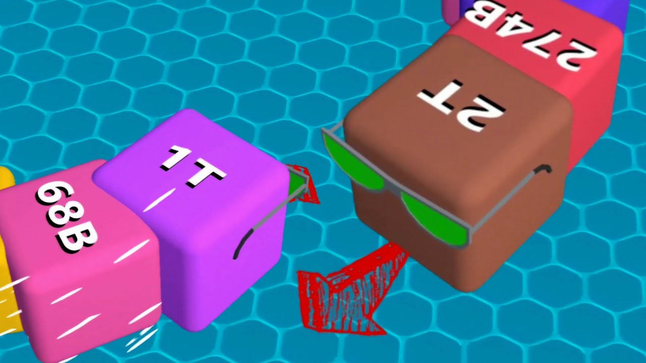 2048 Snake : Number Cube Snake - YouTube
