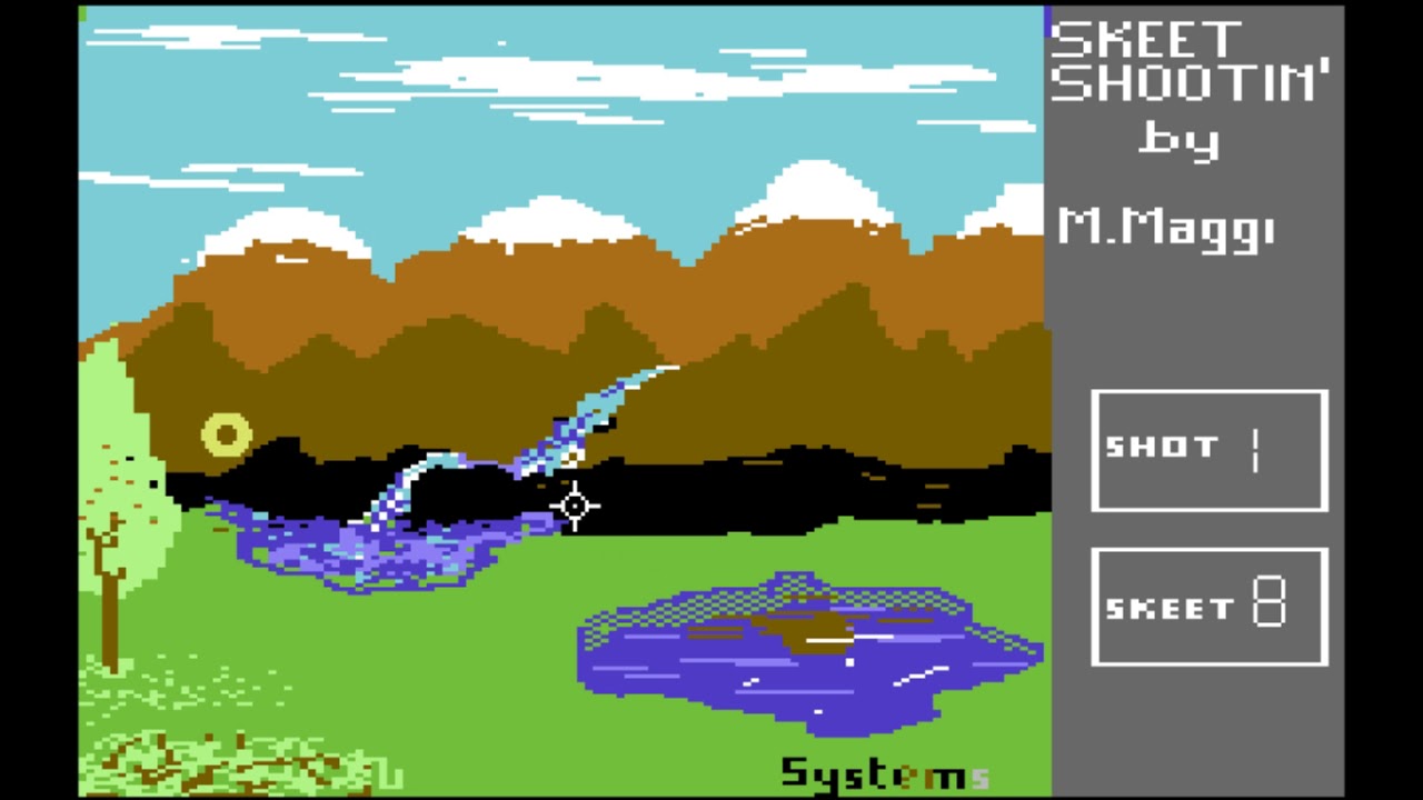 C64 Game: Skeet Shooting (1987, Systems Editoriale s.r.l./Commodore 64 ...