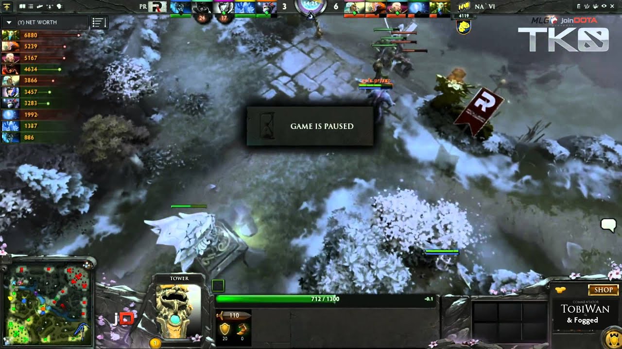 NaVi vs PowerRangers MLG TKO DOTA 2 TobiWan & Fogged - YouTube