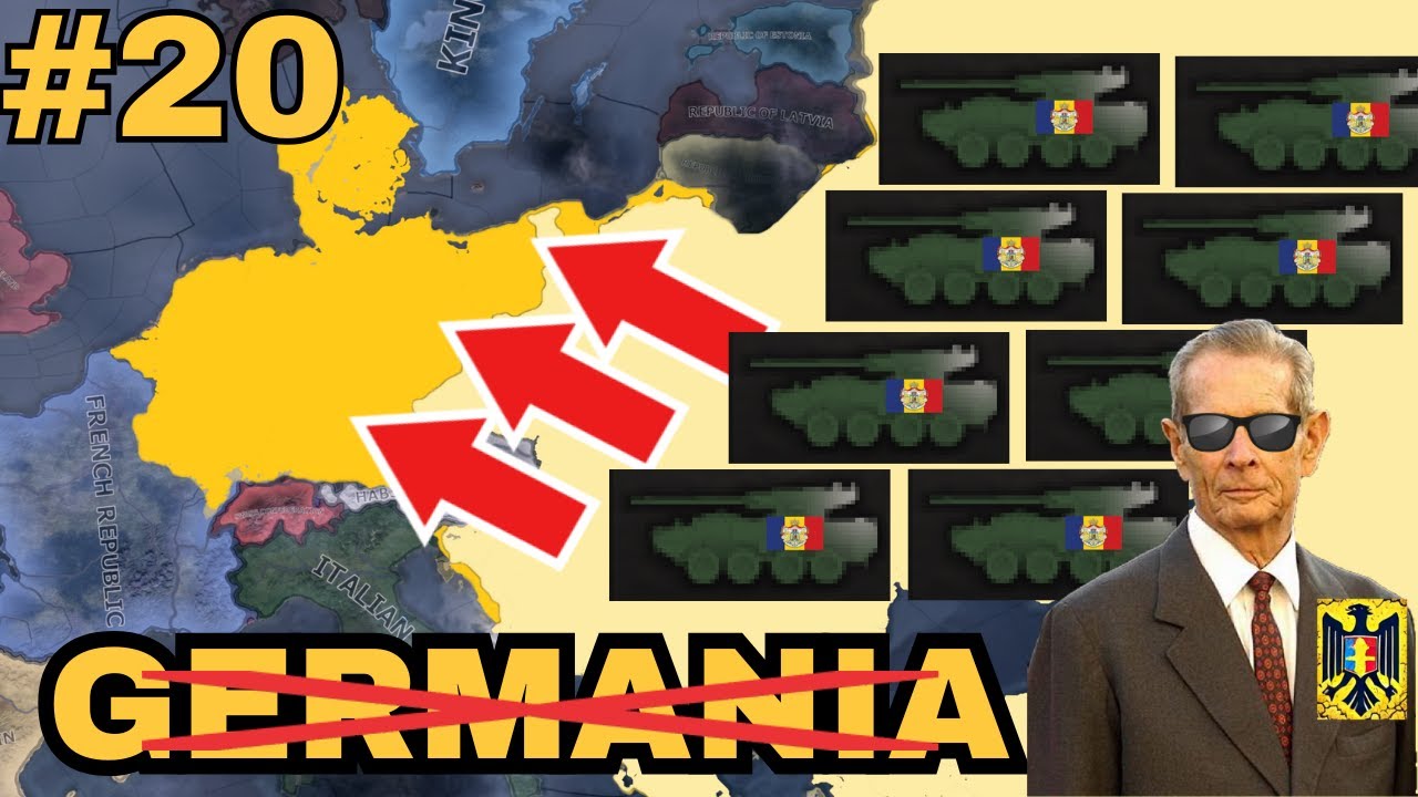 HOI4 - Novum Vexillum - România cucerește GER, BEL, LUX, HOL, DEN ...