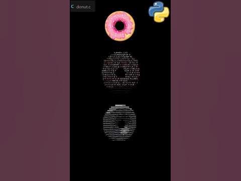 donut.c in Python #programming #shorts #shortfeed - YouTube