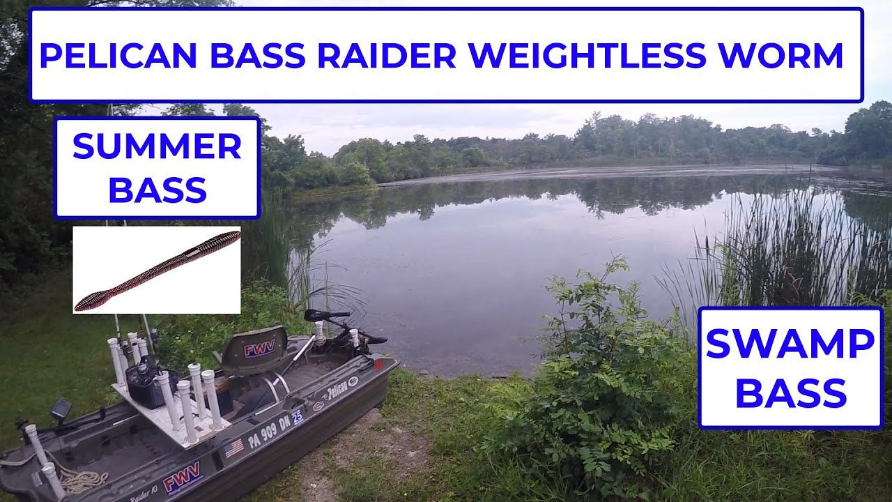 PELICAN BASS RAIDER WEIGHTLESS WORMS FOR BIG BASS - YouTube